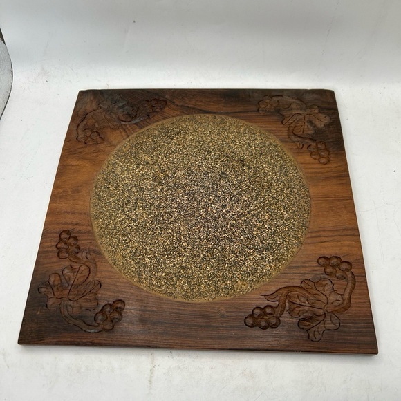 Kitchen | Handcrafted Collection Table Mat 12 Inch Teak Wood Square ...